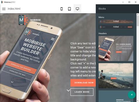 Mobirise Review Free Drag And Drop Website Builder Tool