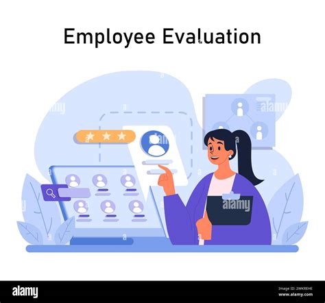 Employee Evaluation Concept A Dedicated Manager Assessing Team Members