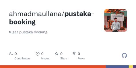 Github Ahmadmaullanapustaka Booking Tugas Pustaka Booking