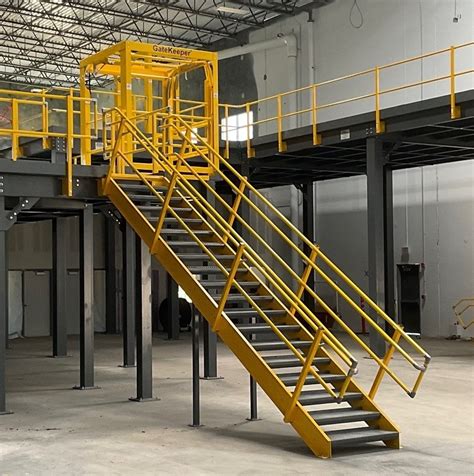 Industrial Stairs Osha Standard Specs Industrial Crossover Stairs