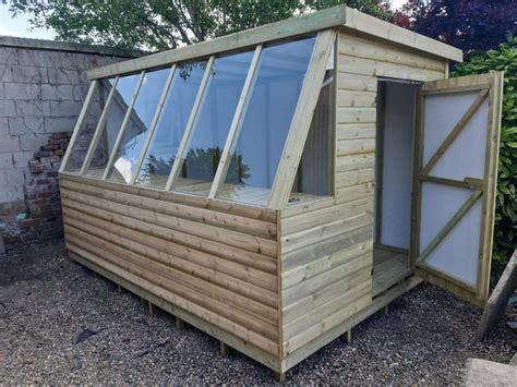 Potting Shed 12mm Tanalised Shiplad Cladding White Post Farm Garden Buildings And Greenhouses