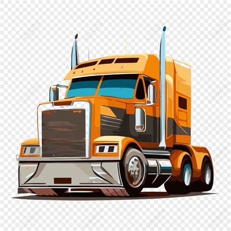 큰 트럭 벡터상표클립 아트만화 Png 일러스트 무료 다운로드 Lovepik