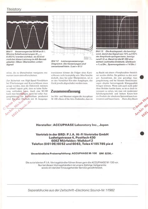 Accuphase M 100 Test