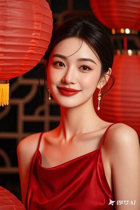 新年 灯笼 美人 21 花瓣网