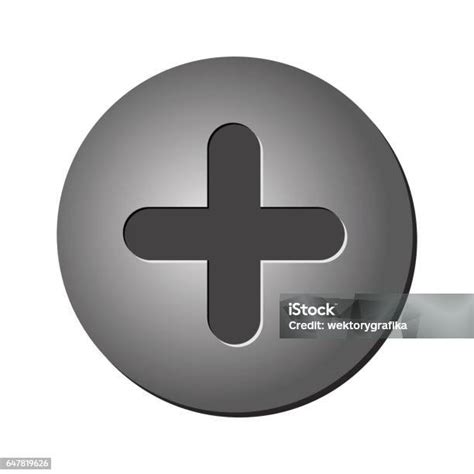 Conception Dicône De Symbole Vectoriel Isolé De Tête De Vis Vecteurs