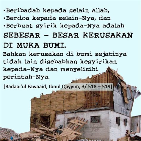 Kerusakan Dan Bencana Di Muka Bumi Akibat Dari