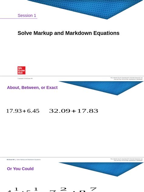 Editable Lesson Presentation Solve Markup And Markdown Problems Pdf