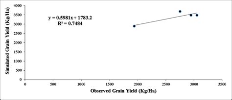 Comparison Between Observed And Simulated Maize Grain Yield From Both Download Scientific