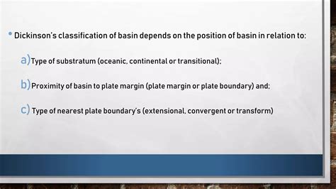 Tectonic Basin Classification Ppt
