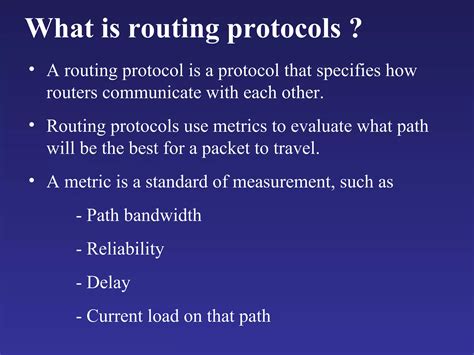 Wireless Routing Protocols PPT Computer Networking Computing