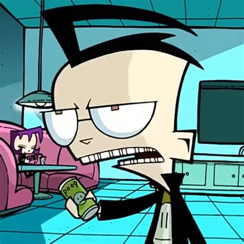 Gaz Doesnt Care 😎 Invader Zim Dib Icon Pilot Dib Fanart Dib