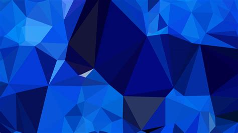 Free Download Abstract Cobalt Blue Polygonal Triangular Background