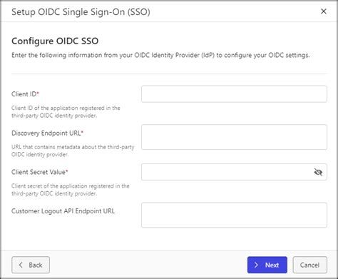 oidc single sign on sso
