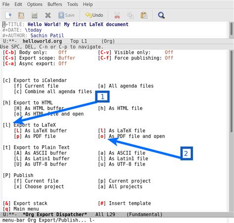 How To Create Latex Documents With Emacs