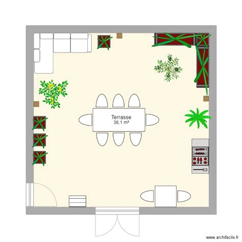Terrasse Plan 1 Pièce 36 M2 Dessiné Par Titidu069 Terrasse Plan 1 Pièce 36 M2 Dessiné Par Titidu069