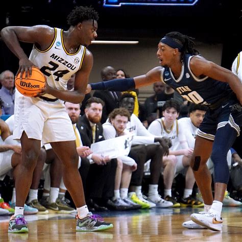 Mbb Kobe Brown Missouri Take Down Usu In First Round Of March Madness