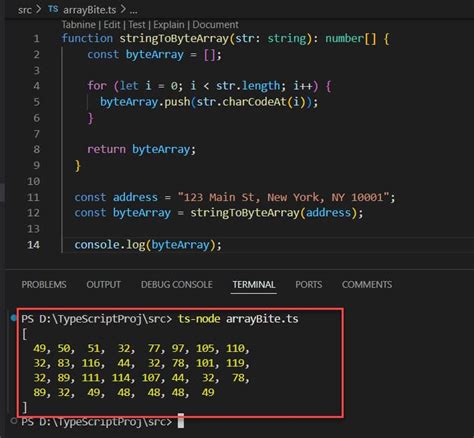 How To Convert A String To A Byte Array In Typescript