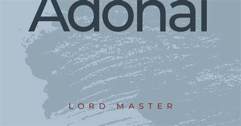 Adonai Meaning