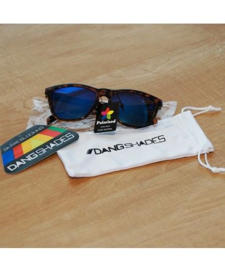 Polarized Tortoise Shell Sunglasses With Blue Mirrored Lenses By Cr12o5jsnfc