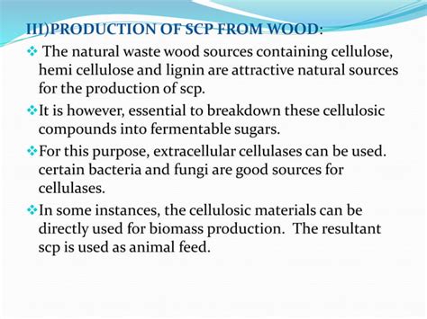 SCP Single Cell Protein Production PPTX