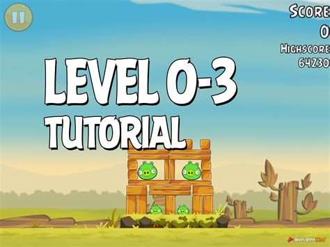 angry birds tutorial level 0 3 walkthrough