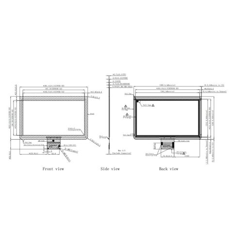 156 Inch 10 Point Capacitive Touch Panels With Usb Interface Miqidisplay