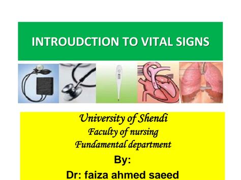 SOLUTION: Introduction to vital signs - Studypool