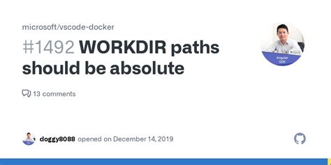Workdir Paths Should Be Absolute · Issue 1492 · Microsoftvscode