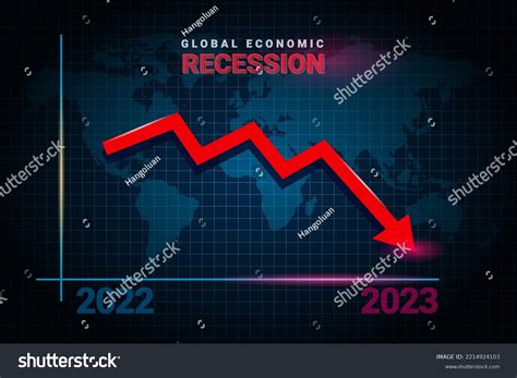 2023 Economy Recession Global Business Downfall Stock Vector Royalty