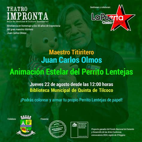 Este Jueves En Quinta De Tilcoco Se Realizará Homenaje Al Maestro