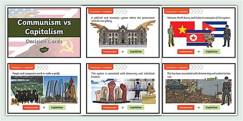 Gr 9 Communism Vs Capitalism Decision Cards