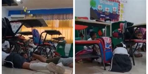 Video Maestra Intenta Calmar A Sus Alumnos En Zona Cercana Tiroteo En
