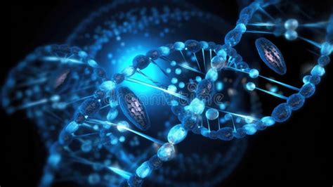 Dna Research Under The Microscope Genetic Engineering Laboratory Work