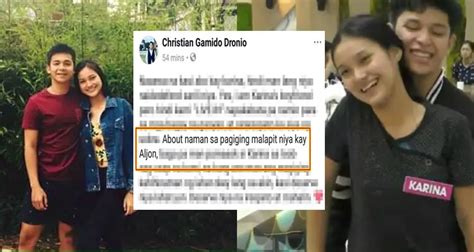 PBB Otso Karina S Boyfriend Reacts Over Her Closeness With Aljon