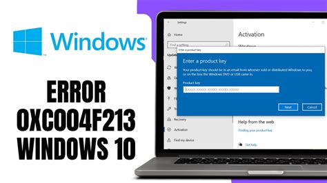 Solution Complète à Lerreur 0xc004f213 Lors De Lactivation De Windows