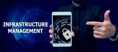 Writing Displaying Text Infrastructure Management Word For Minimize Downtime Maintain Business