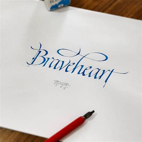 Tolga Gİrgİn Official On Instagram “braveheart Italic Calligraphy
