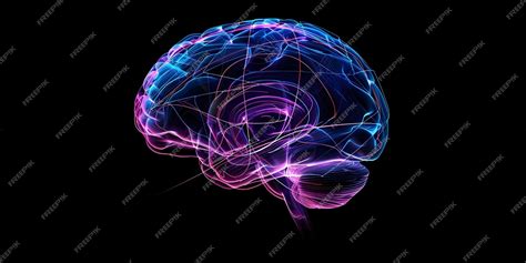 Premium Photo Illustration Of A Brain With Neural Pathways Symbolizing Cognitive Abilities
