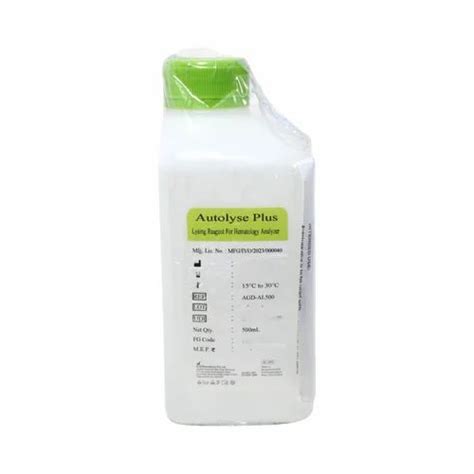 Agd Autolyse Plus 500ml Lysing Reagent For Hemotology Analyzer