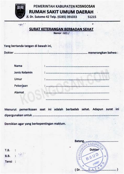 Detail Contoh Surat Keterangan Sakit Dari Klinik Koleksi Nomer 36