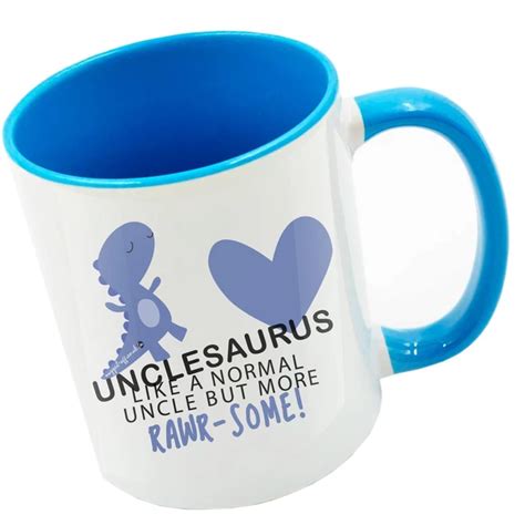 Funny Uncle Purple Dinosaur Mug Cup Cups Uncle Birthday Christmas Tea Coffee Mug £999 Picclick Uk