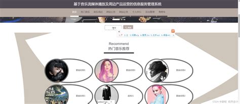springboot java php node python基于音乐流媒体播放及周边产品运营的信息服务管理系统【计算机毕设】 流媒体服务器