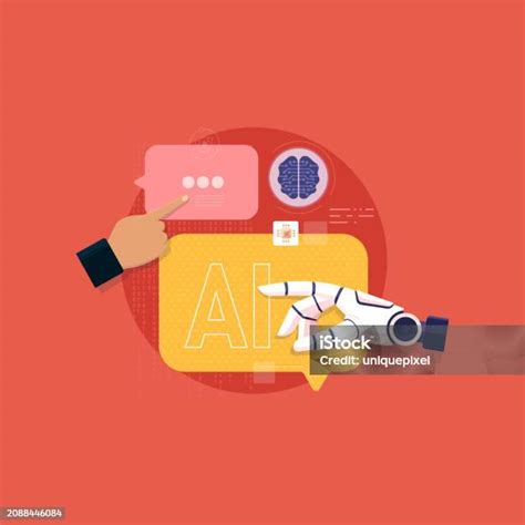 Ai 인공지능 디지털 챗봇 미래형 기술과 혁신 딥러닝 머신 인공지능에 대한 스톡 벡터 아트 및 기타 이미지 인공지능 딥