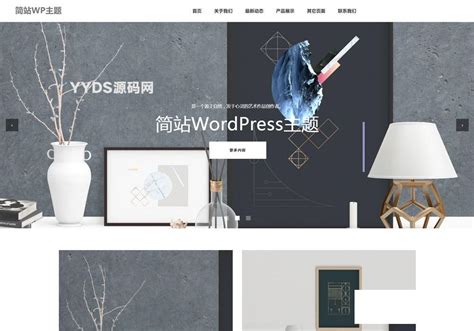 简洁实用的wordpress企业模板 适合文化艺术类的网站使用 yyds源码网