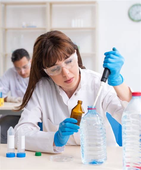 Two Chemists Working In The Lab Stock Photo Image Of Assistant Pollutant