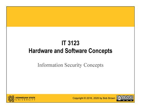 3123 27 Info Security Concepts IT 3123 Hardware And Software Concepts Information Security