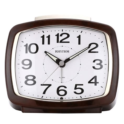 Rhythm Bedside Clock Auto Night Light 8ra649sr23 Timecentre