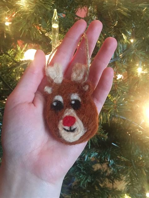 Needle Felted Reindeer Ornament Etsy Sweden