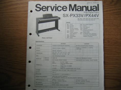 Technics Sx Px33v Px44v Pcm Digital Piano [sx Px33v Px44v Pcm Digital Pia] 24 00