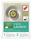 Power Button Close Up A Detailed View Flyer Template Design ID 0000045189 SmileTemplates Com